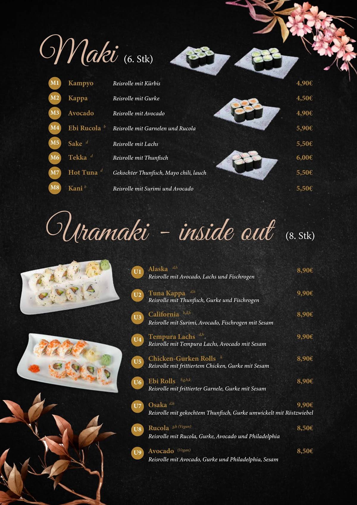 Speisekarte von KADO - SUSHI RESTAURANT, Viernheim