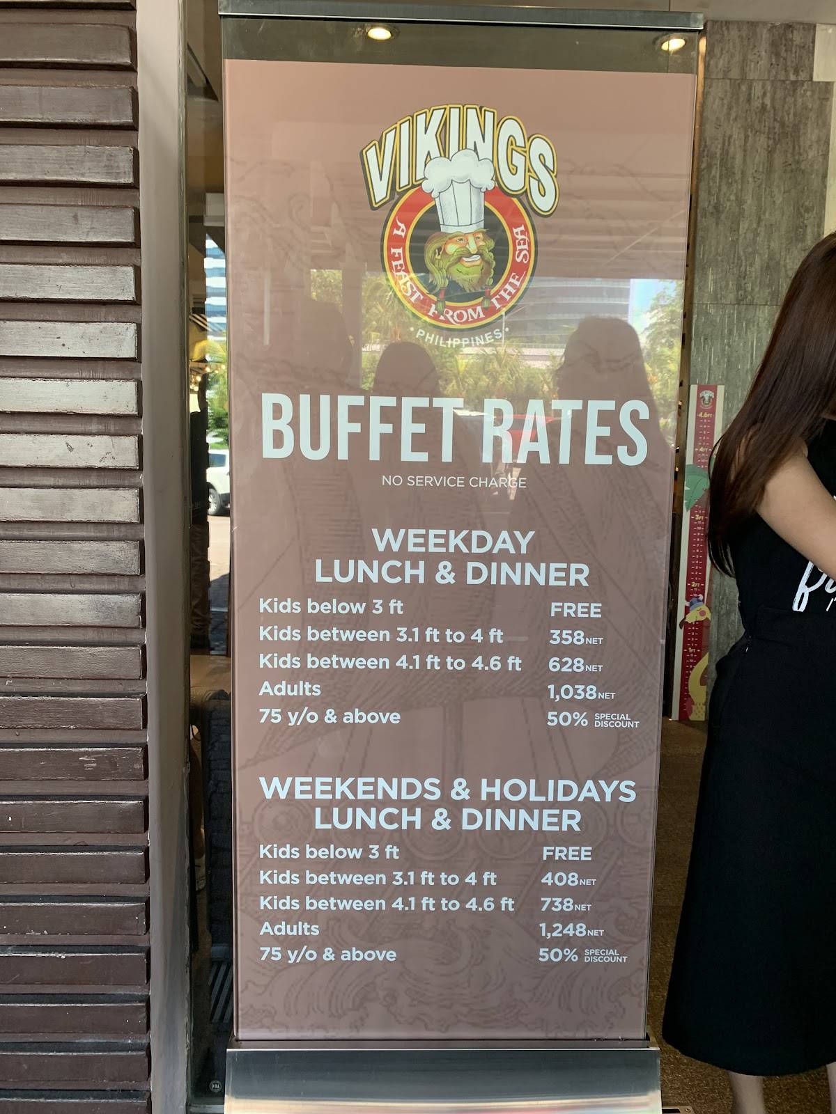 Menu at Vikings Luxury Buffet, SM Mall of Asia restaurant, Pasay, GXRH ...