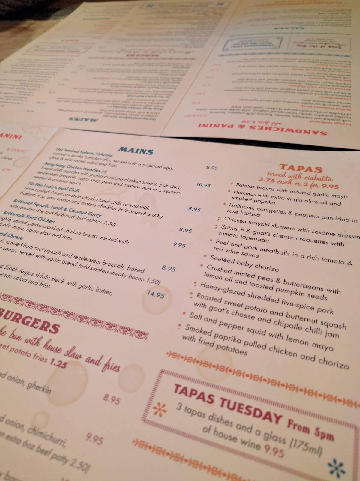 Menu at Vivo Lounge pub & bar, Dorchester
