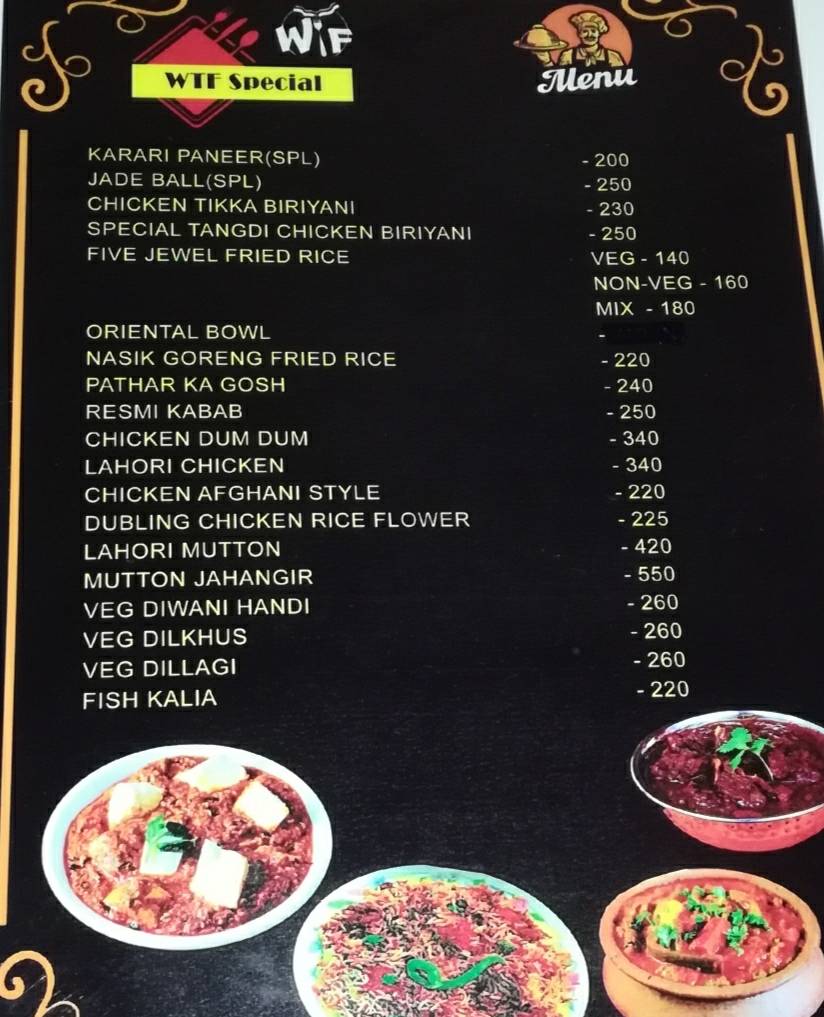 Menu at WTF Wow Tasty Food, Bhawanipatna