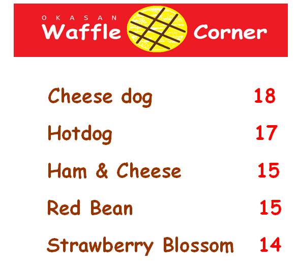 Menu at Waffle corner Ph restaurant, Paniqui