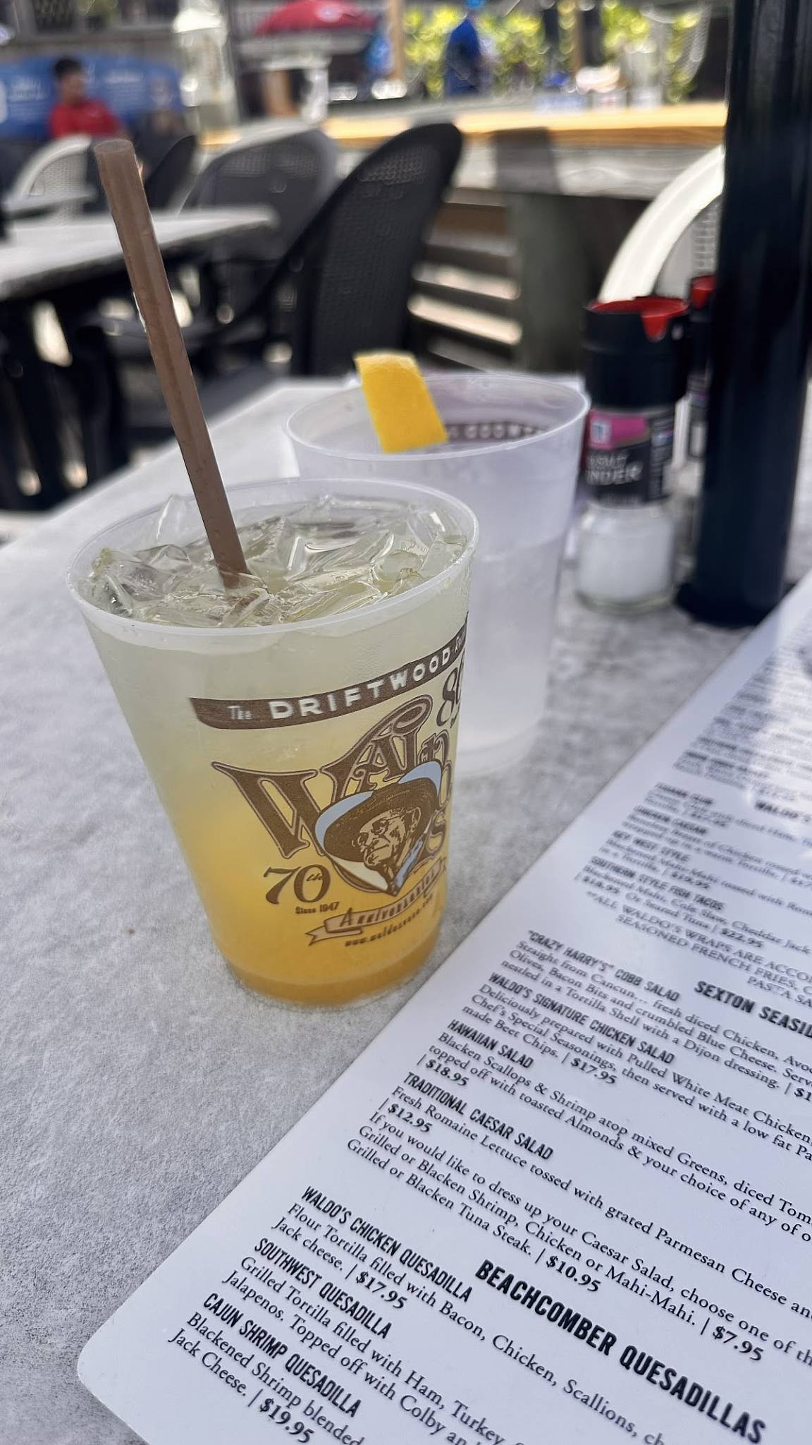Menu at Waldo's Restaurant, Vero Beach