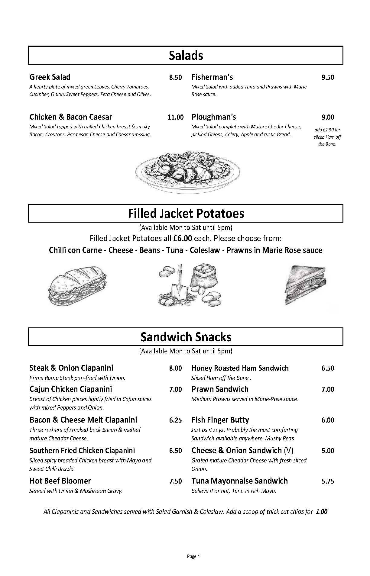 Menu at The Dog & Partridge pub & bar, Warrington