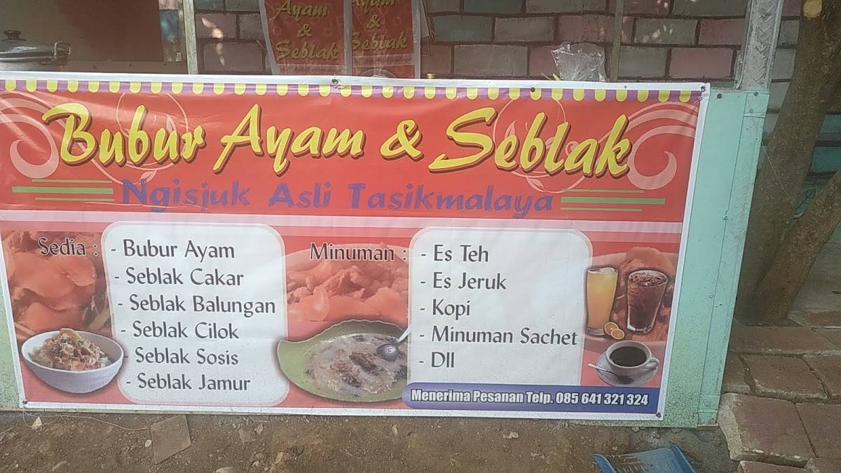 Carta del restaurante Warung Seblak & Cilok Mang Asep, Susukan