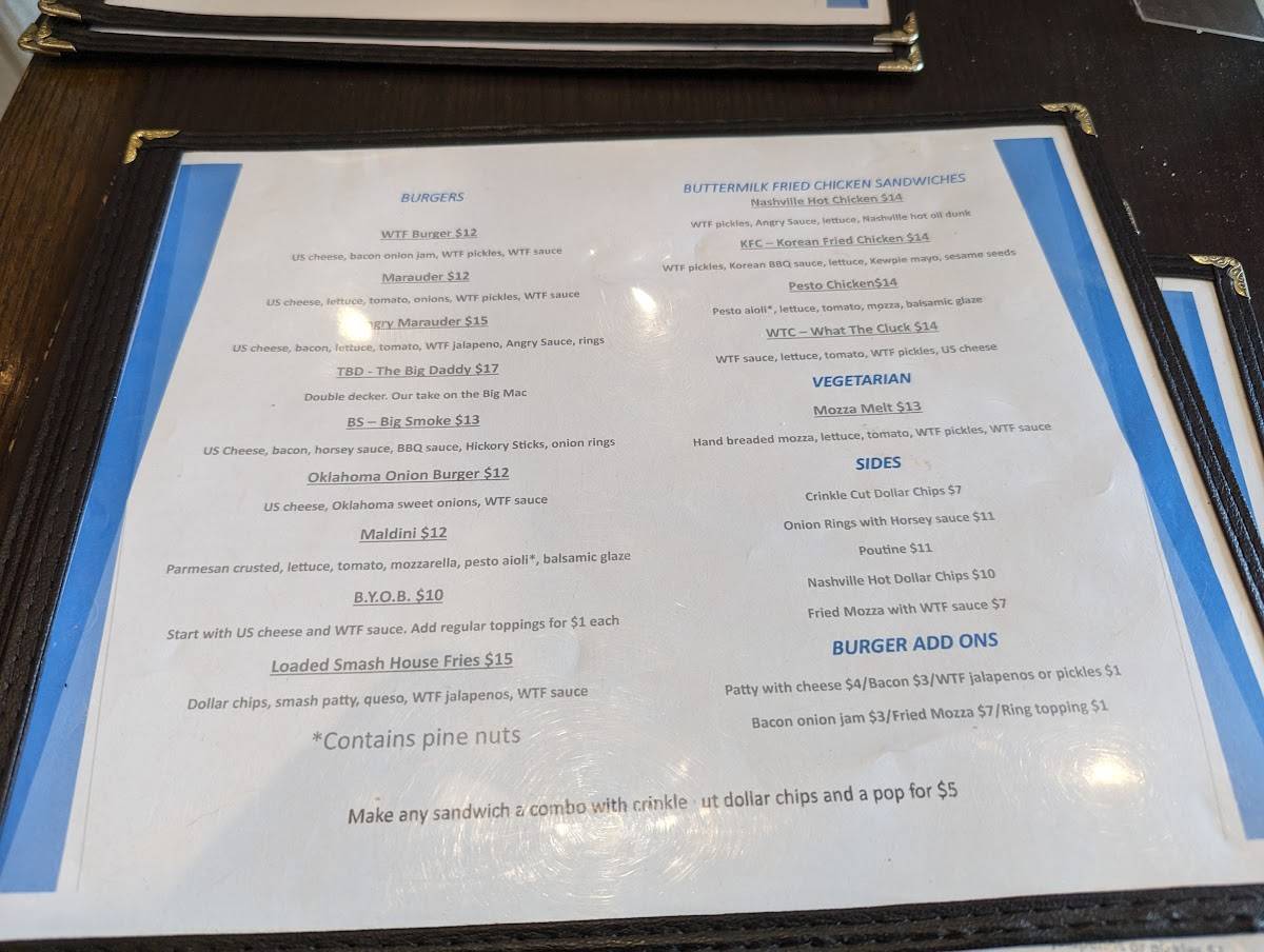 Menu at We The Finest Burger Company restaurant, Niagara Falls