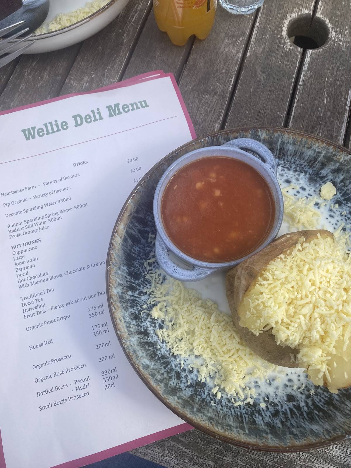 Menu at Wellie-Deli restaurant, Coalville
