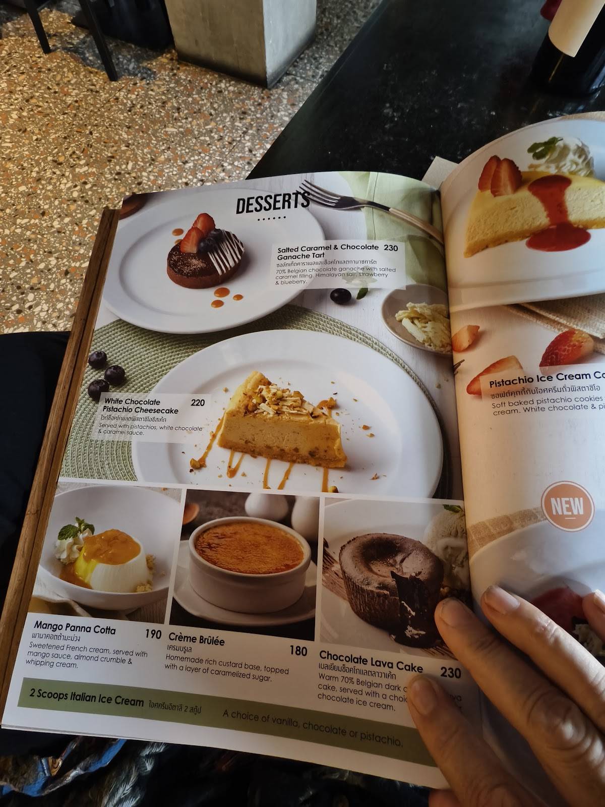 Menu at Wine Connection Alley11 restaurant, Bangkok