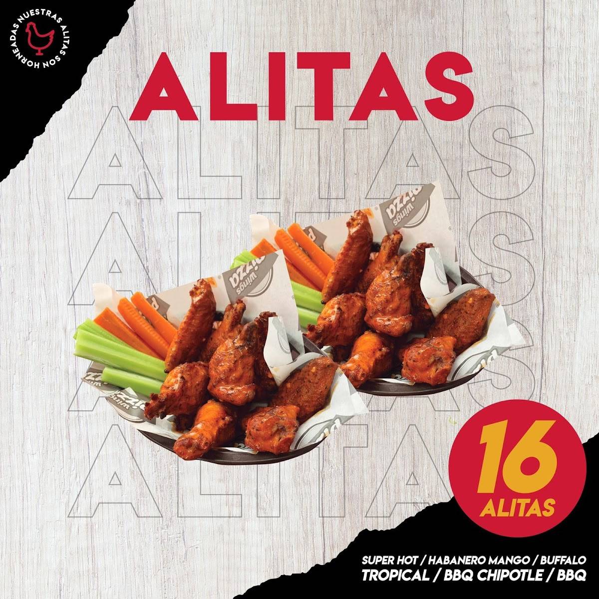 Menu at Wings Pizza PLAZA LAS PALMAS restaurant, Morelia