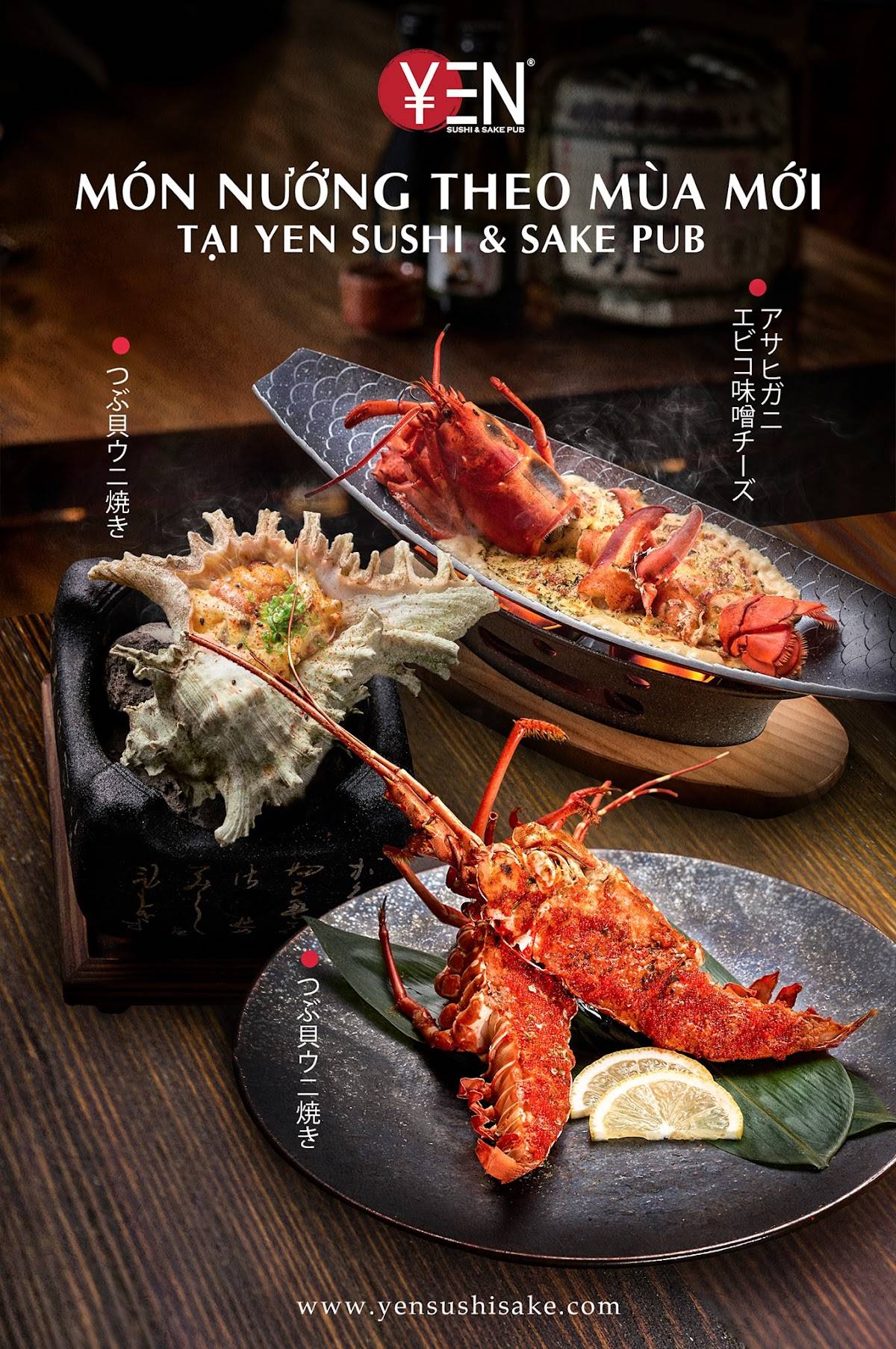 Menu at YEN Sushi & Sake Pub, Ho Chi Minh City, 15A Lê Quý Đôn