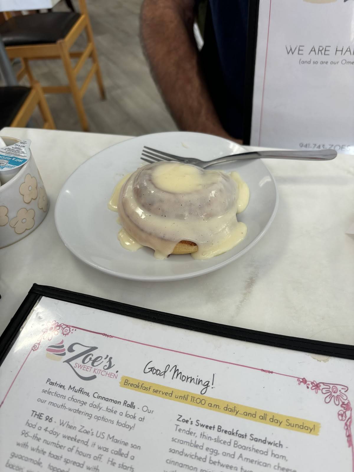 Menu at Zoe's Sweet Kitchen restaurant, Port Charlotte