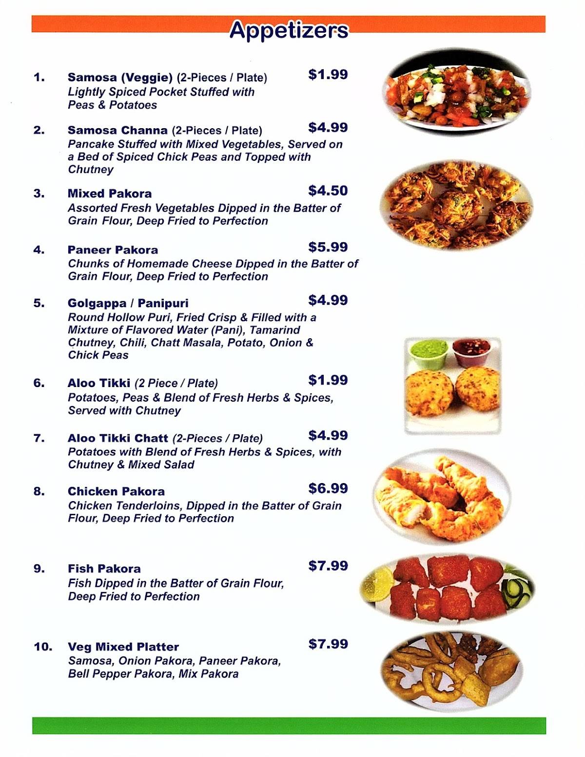 Menu at indian sweet & spice kitchen( punjabi chula)(vegan menu ...