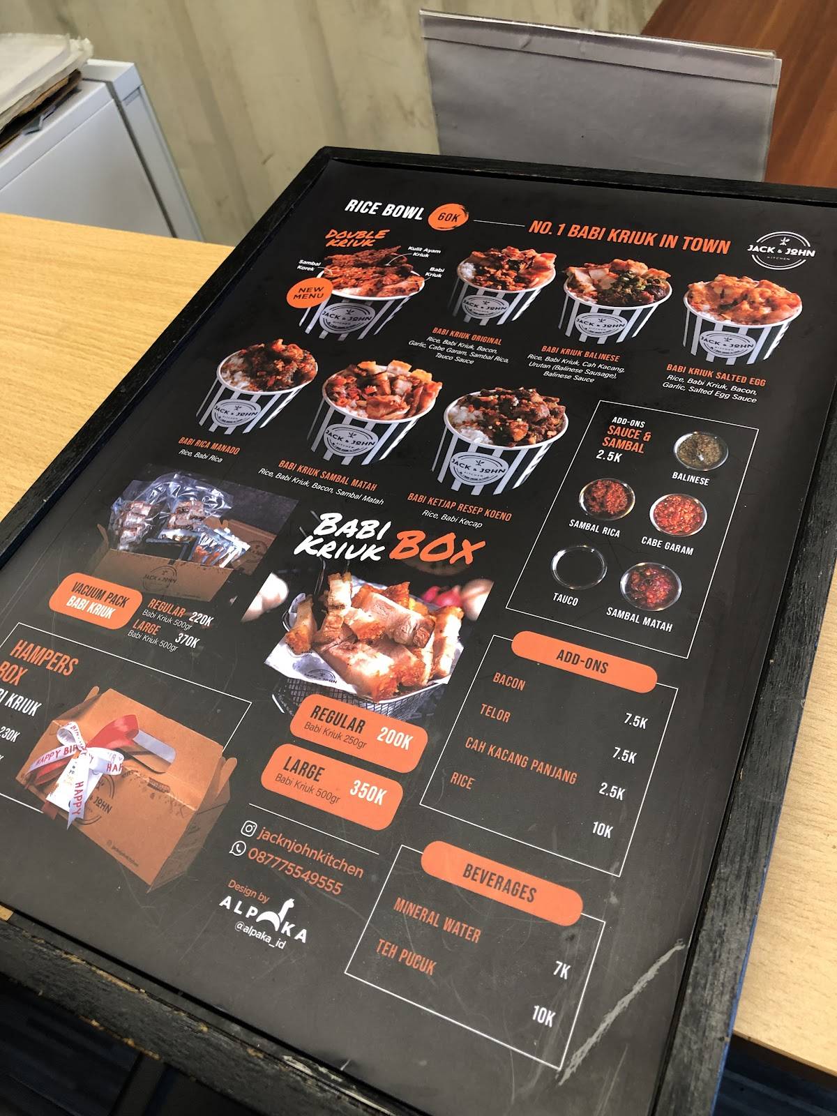 Menu at jack & john kitchen EXPRESS, Surabaya