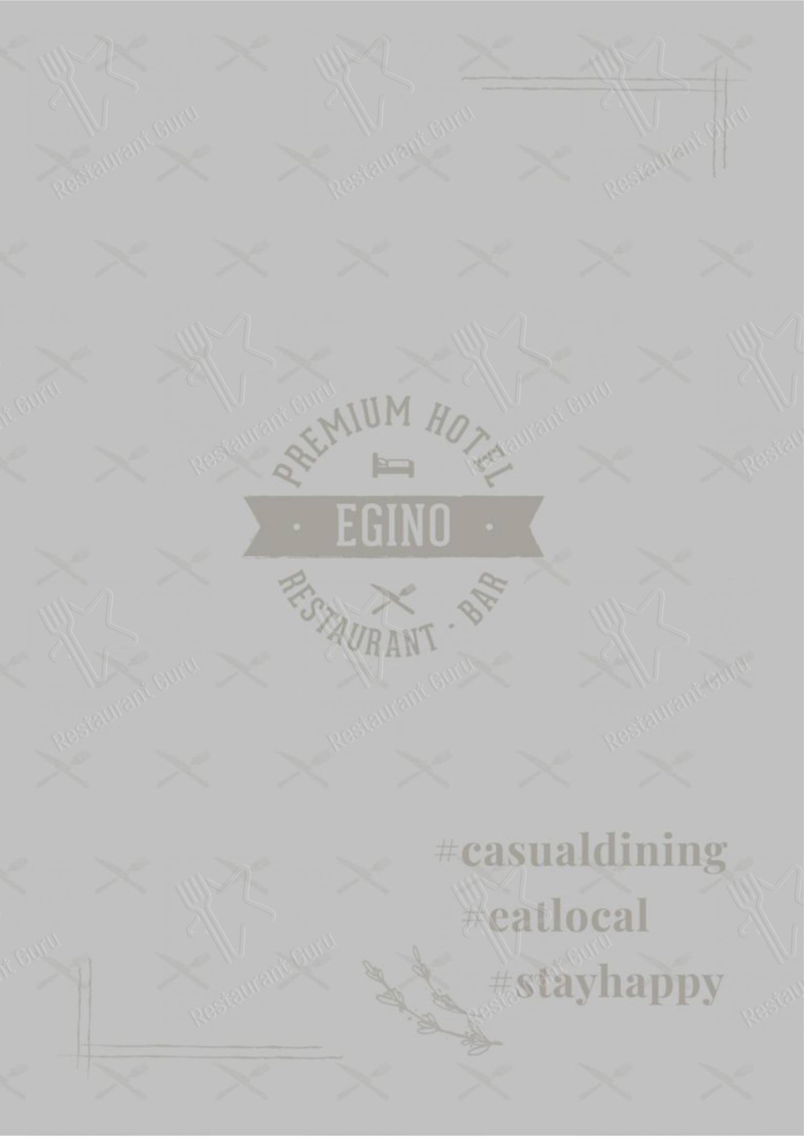 Carta de Egino Restaurant, Bar & Lounge, Eggenburg