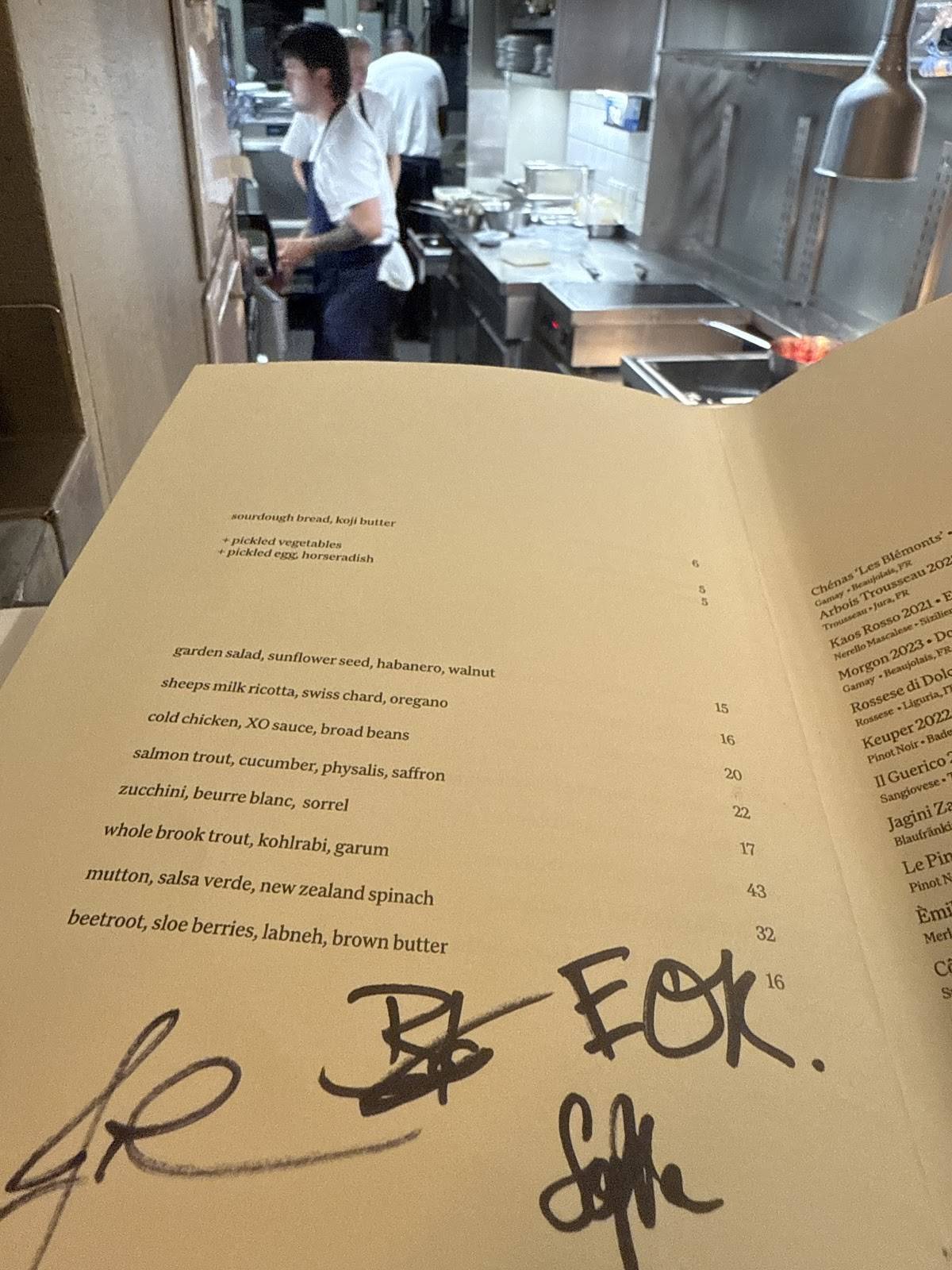 Menu at otto restaurant, Berlin, Oderberger Str. 56