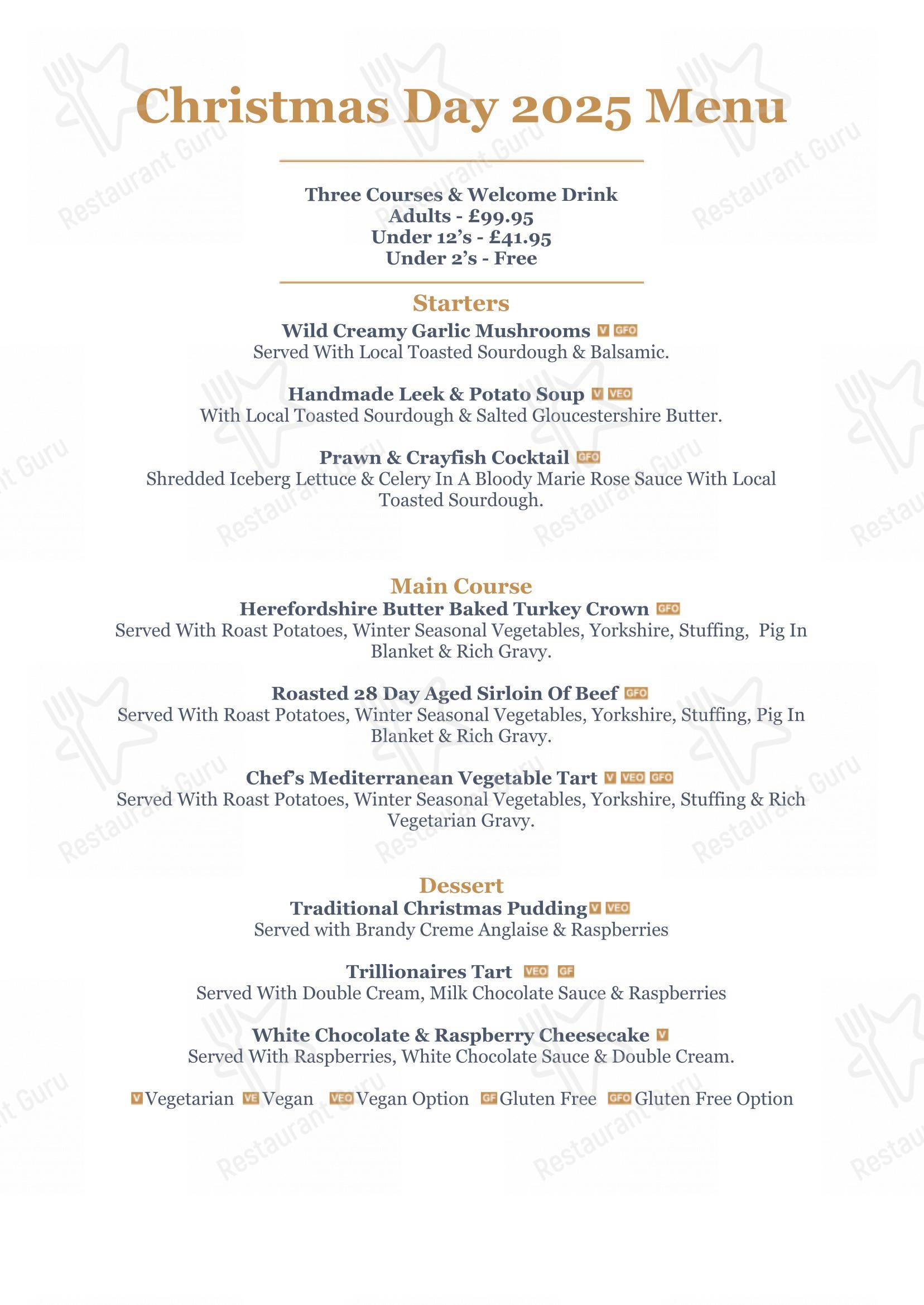 Menu at Bistro 8 restaurant, Blackwood