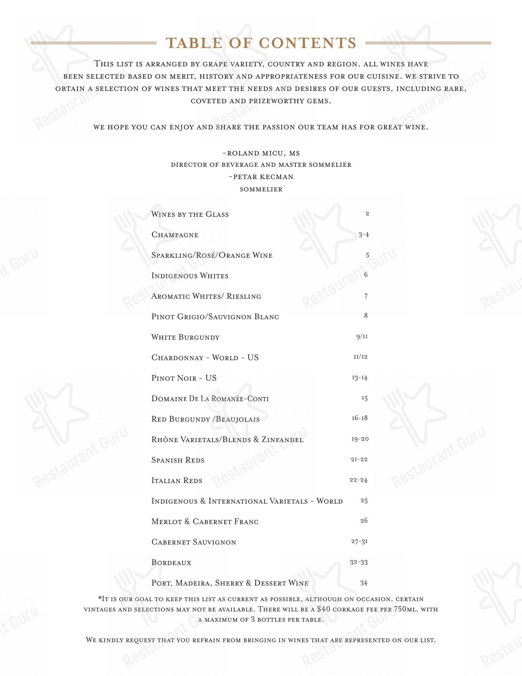 Menu at Stirrups Restaurant, Ocala