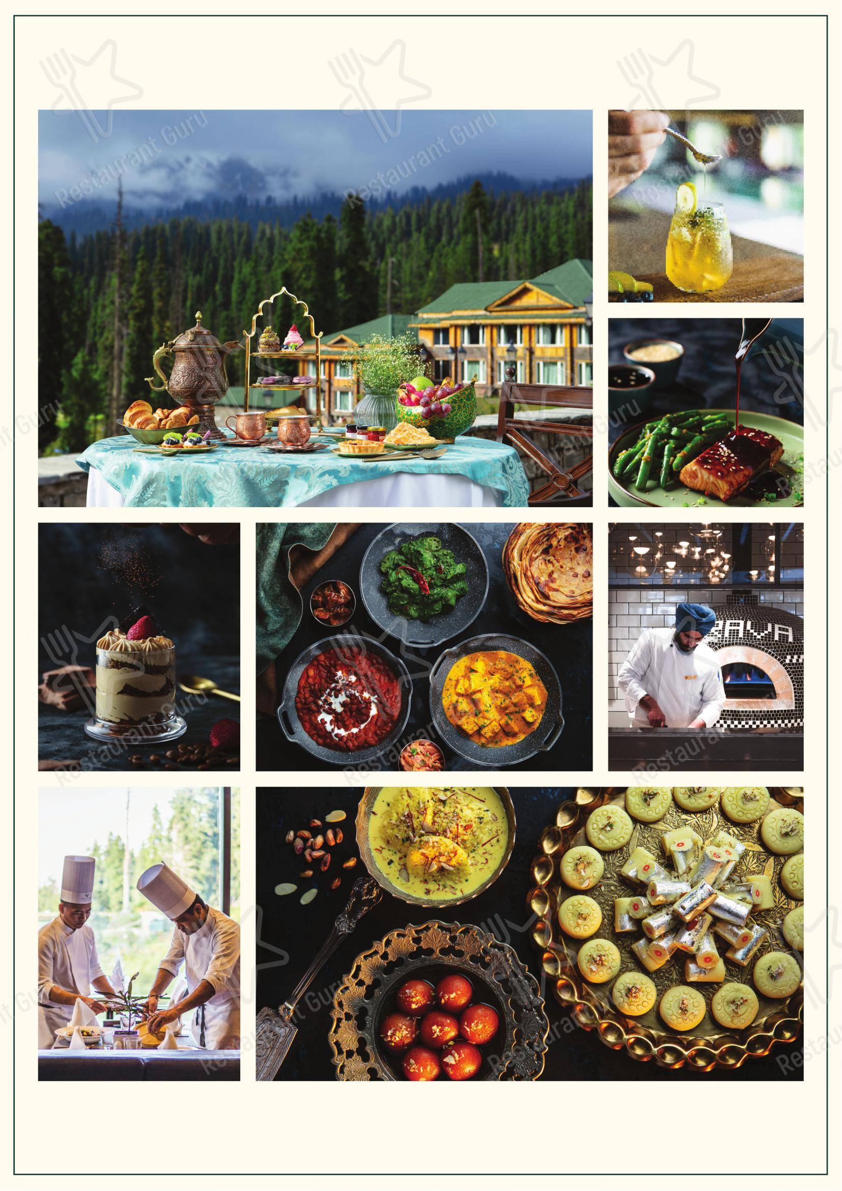 Menu at The Khyber Himalayan Resort & Spa, Gulmarg