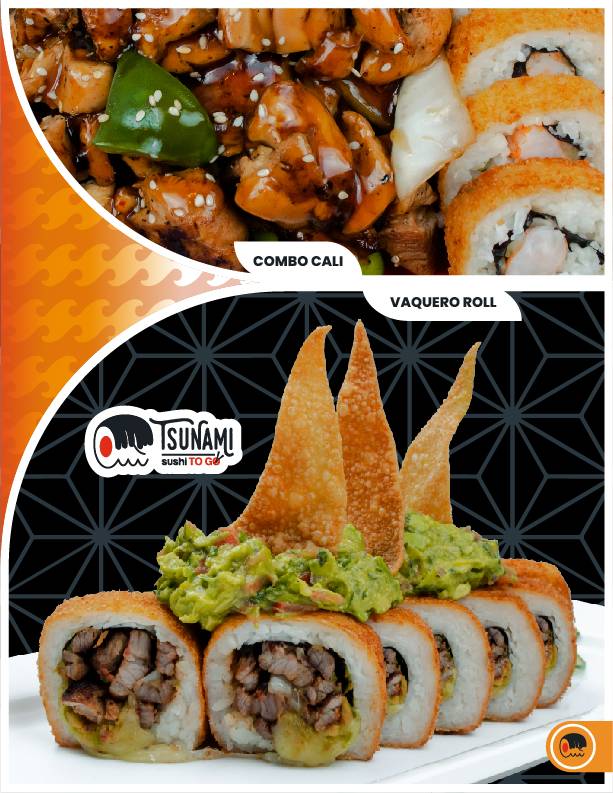 Menu at Tsunami Sushi To Go Río Presidio restaurant, Mexicali, C. Rio ...