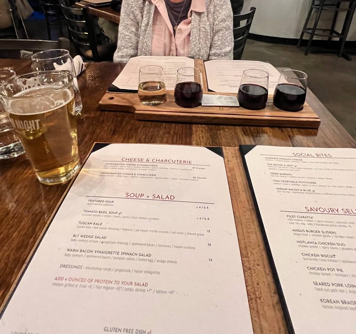 Menu at unWine'd & Tap pub & bar, Marietta