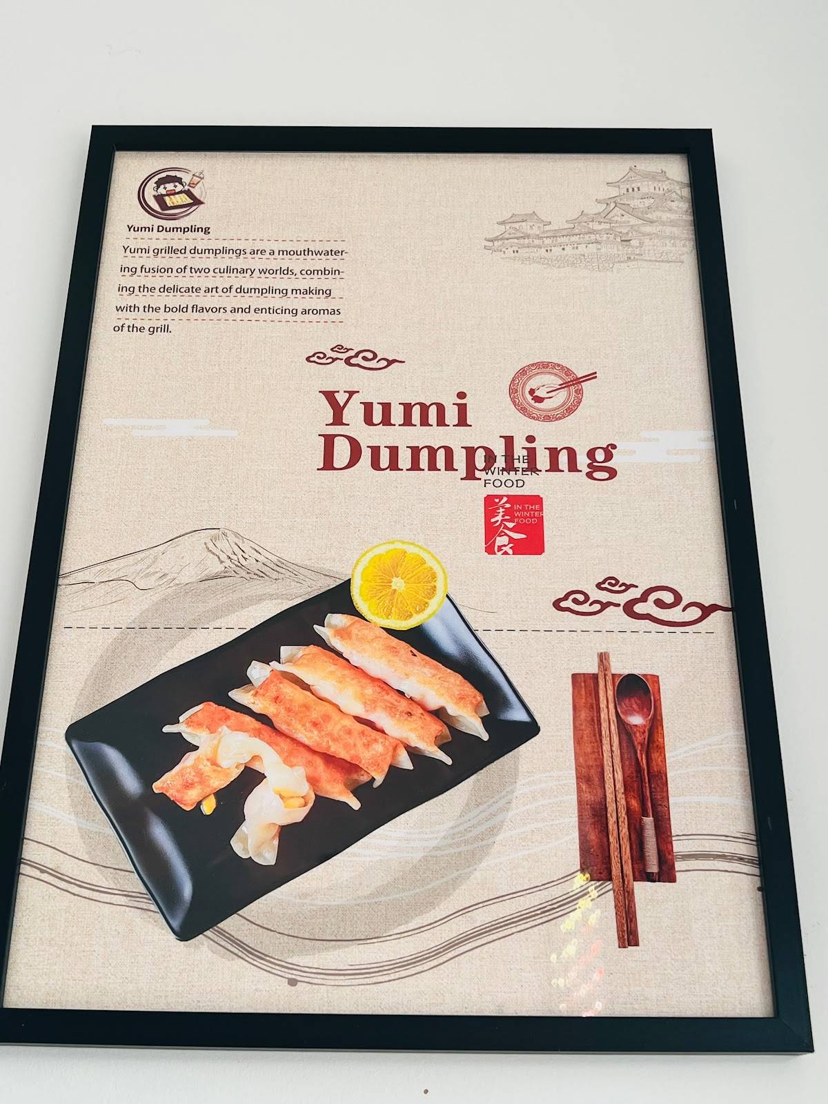 Menu at Yumi Dumpling & Bubble Tea restaurant, London
