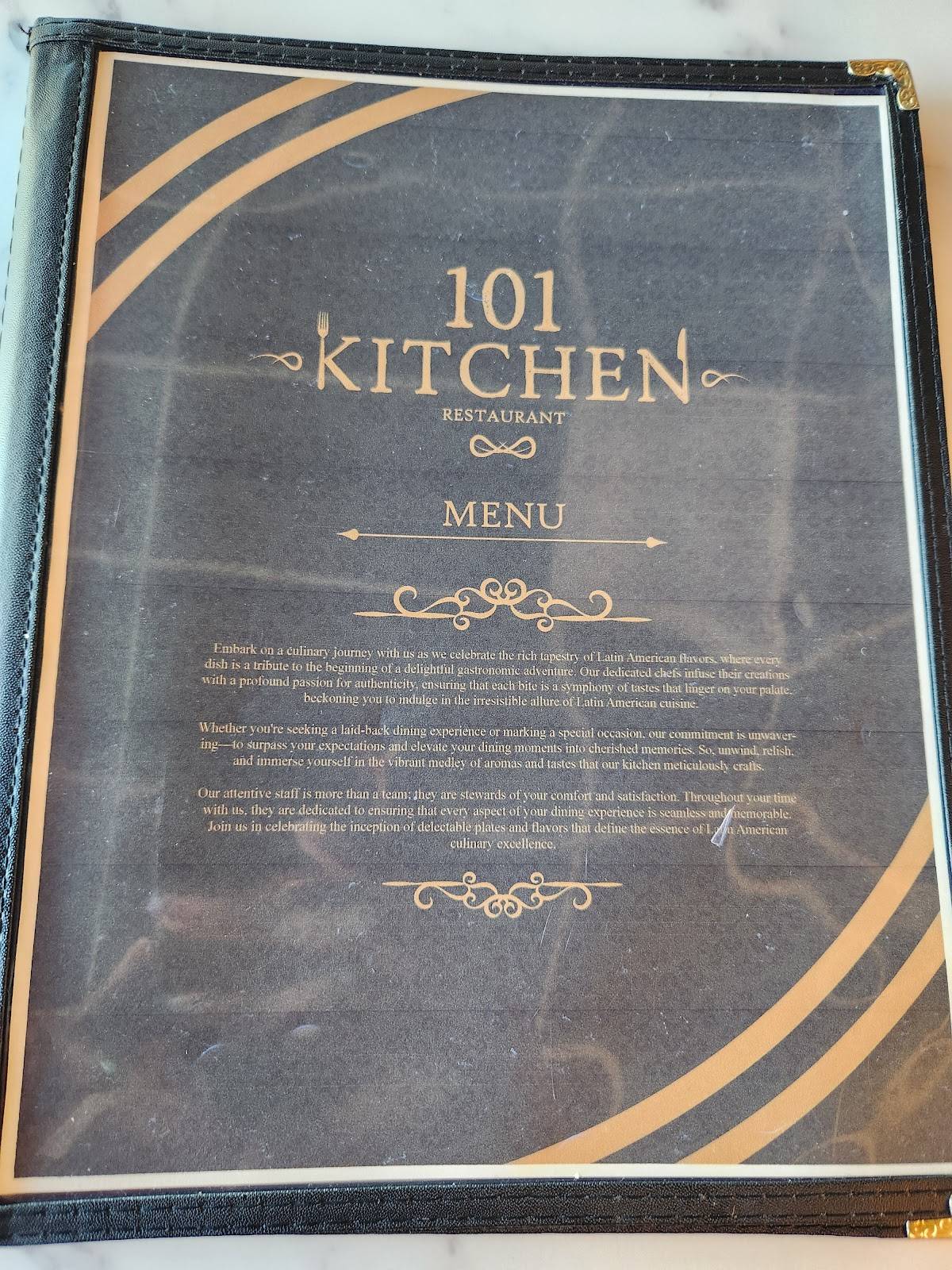 Menu at 101 Kitchen restaurant, Knightdale