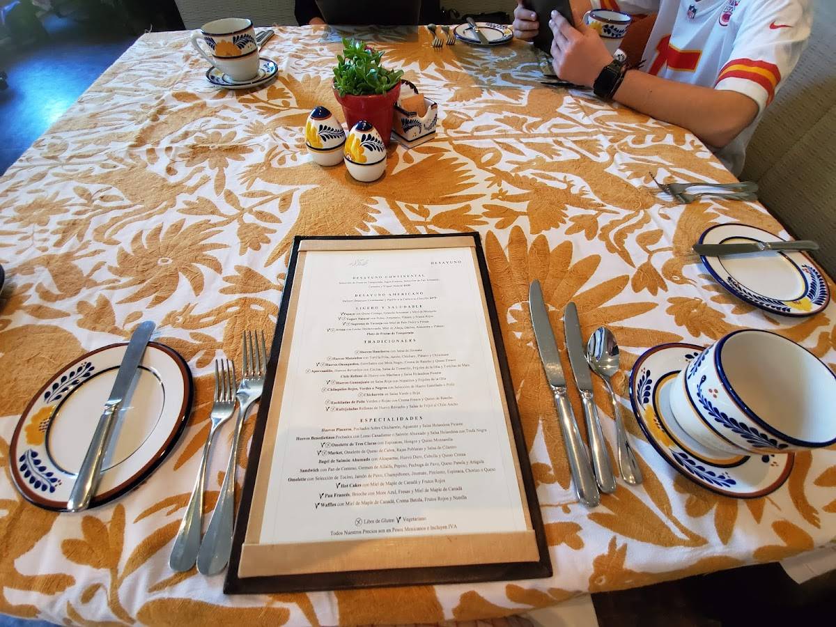 Menu at 1826 Restaurant, San Miguel de Allende