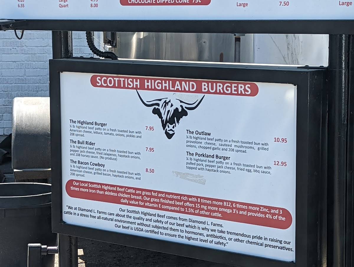 Menu at 208 Burger Q BBQ, Middleton