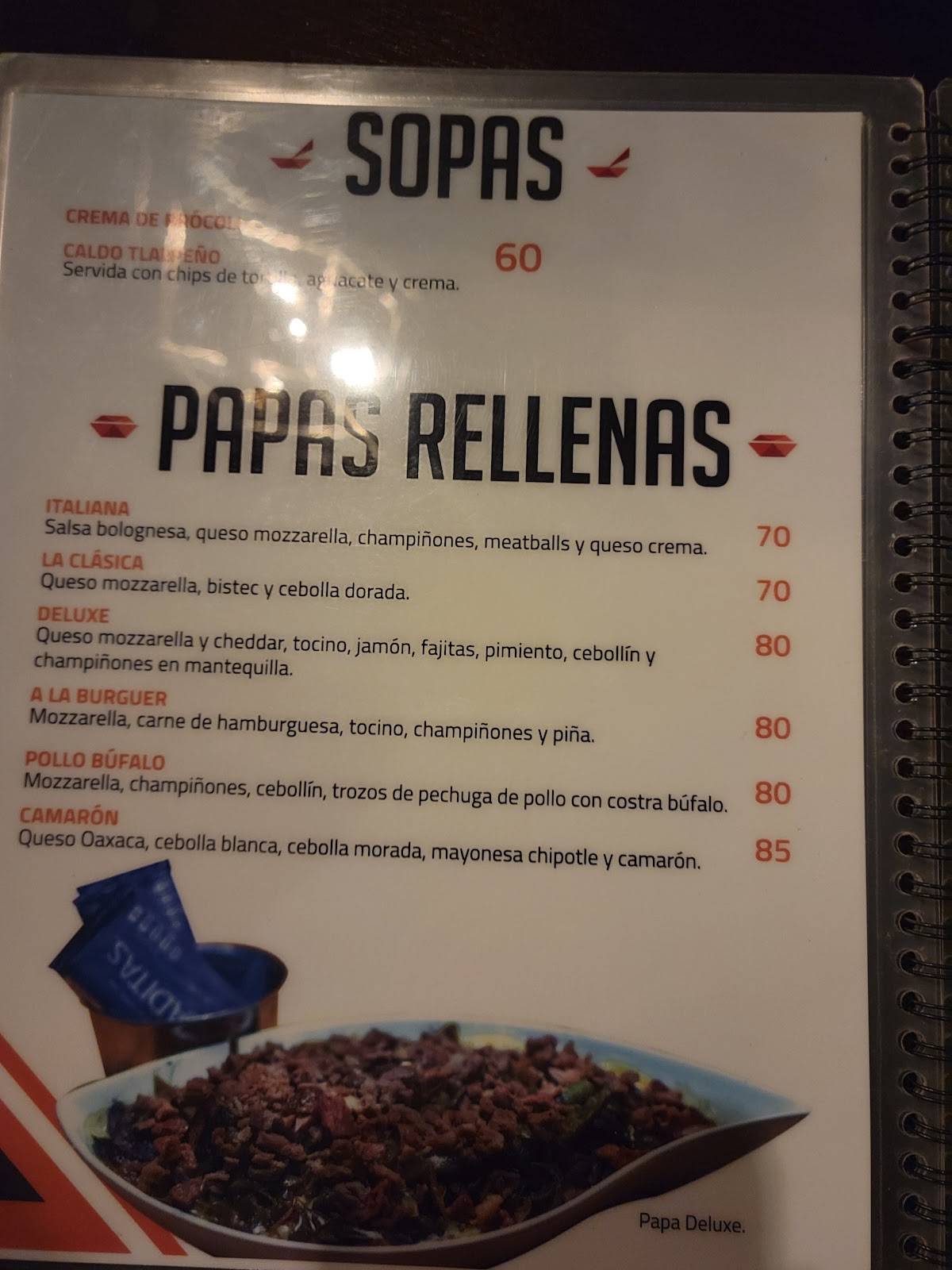 Menu at 45 grados resto bar, Matamoros