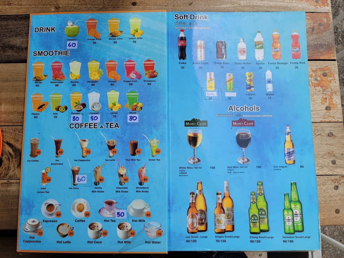 Menu at 89 Thai Food and Seafood restaurant, Kathu, 145/1 Rat-u-thit ...