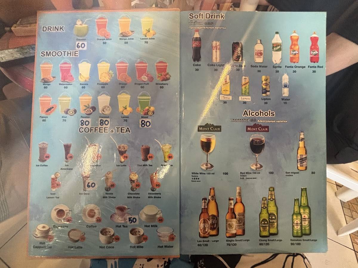 Menu at 89 Thai Food and Seafood restaurant, Kathu, 145/1 Rat-u-thit ...