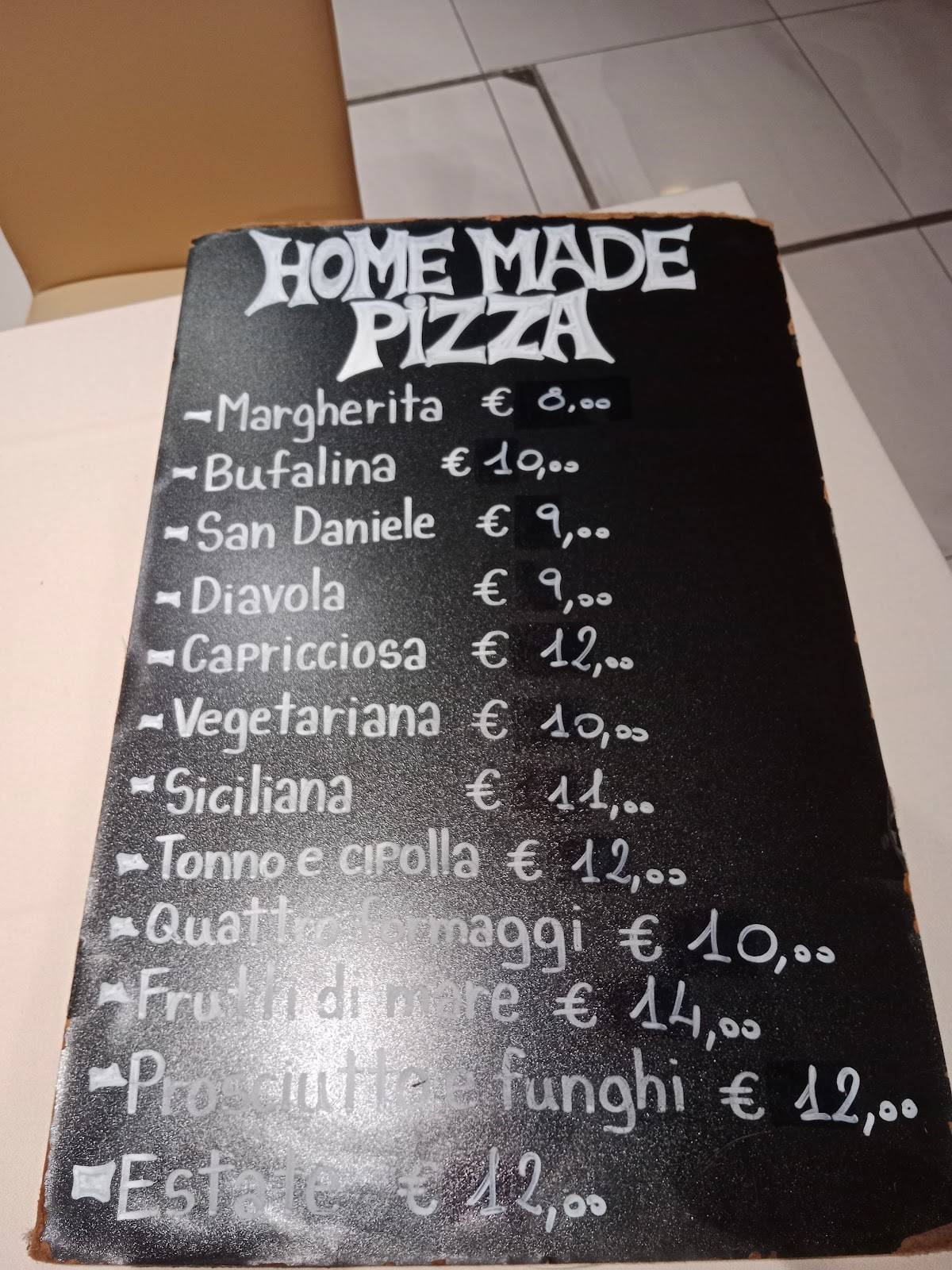 Menu at A Beccafico Arte restaurant, Venice, Fondamenta Trapolin