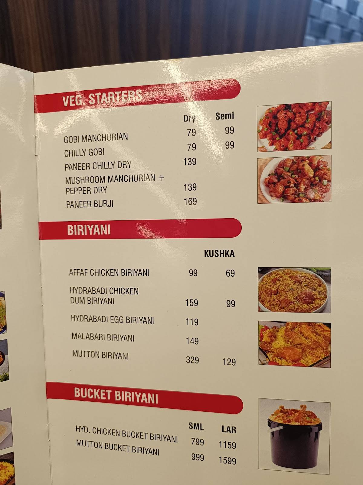 Menu at AFFAF RESTAURANT, Bengaluru, No 470