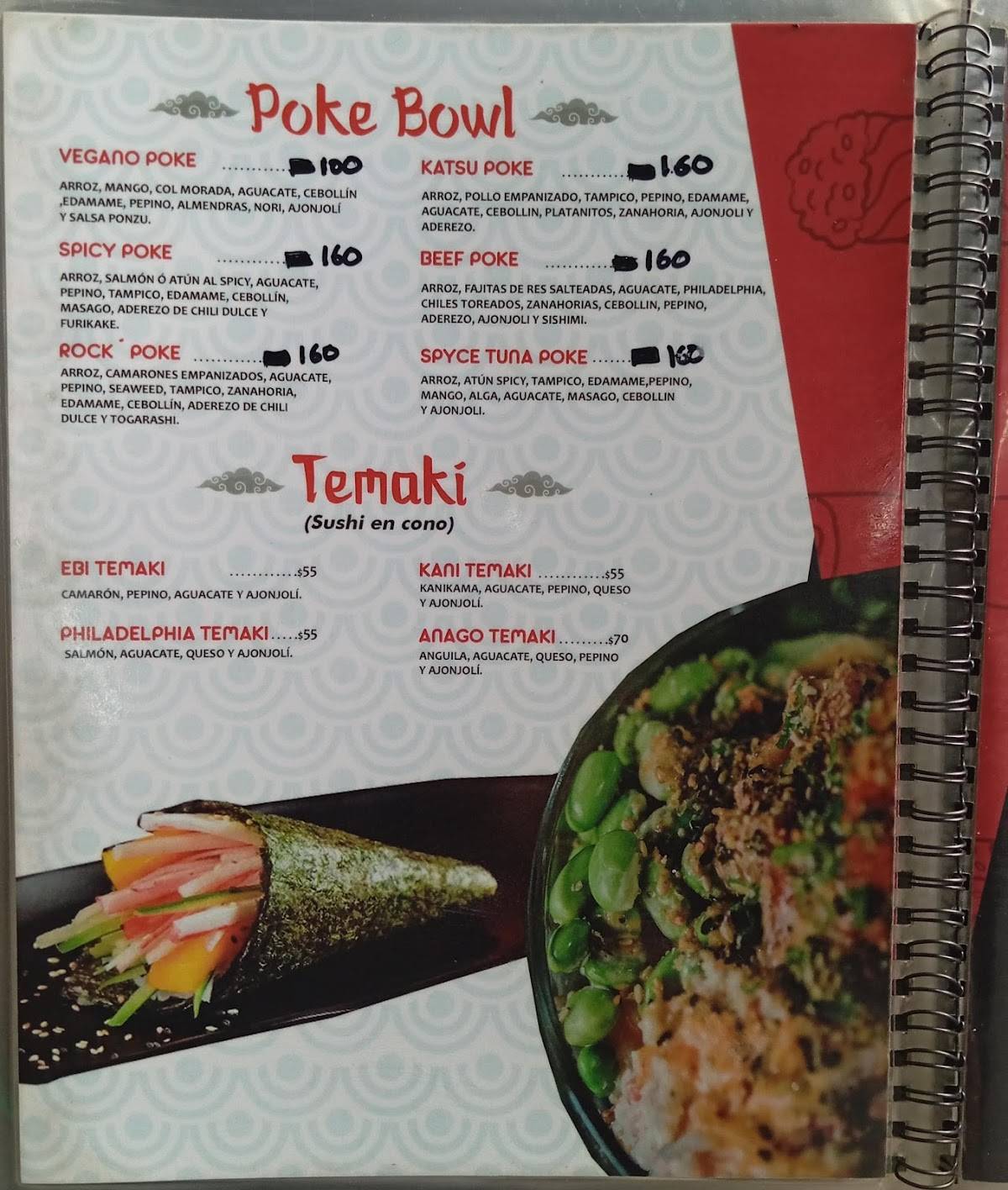 Carta del restaurante ASAHI SUSHI, Acapulco