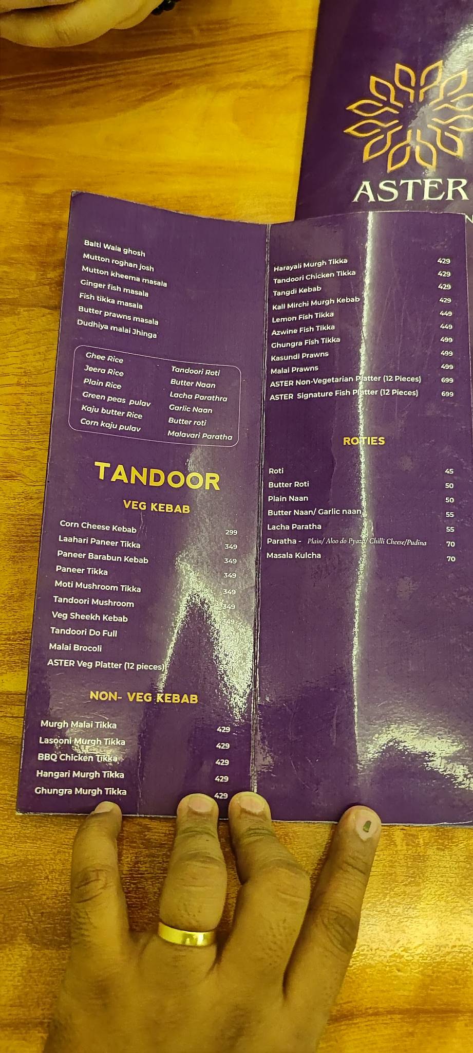 Menu at ASTER CAFE & KITCHEN, Hyderabad