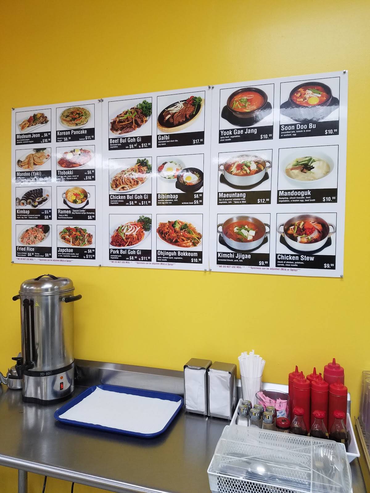 Menu at Kimchi Joy - Korean Restaurant, Aberdeen