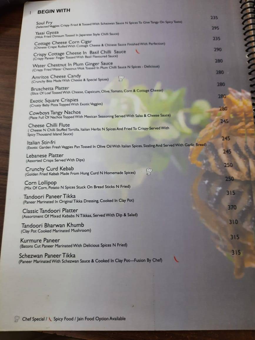 Menu at Ripples - The multicuisine Restaurant, Ahmedabad, Off S.G. Road