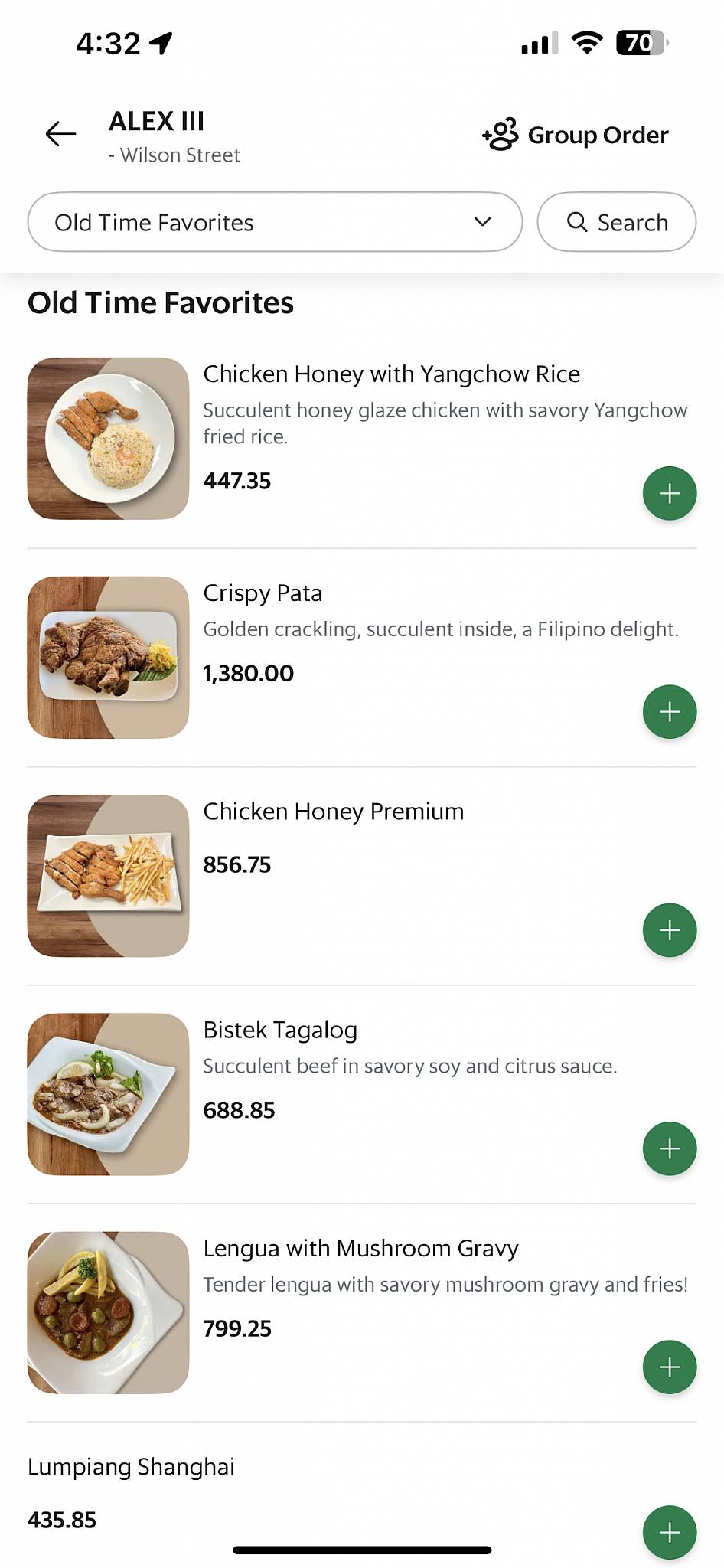 Menu at Alex III restaurant, San Juan, H2WQ+X9J
