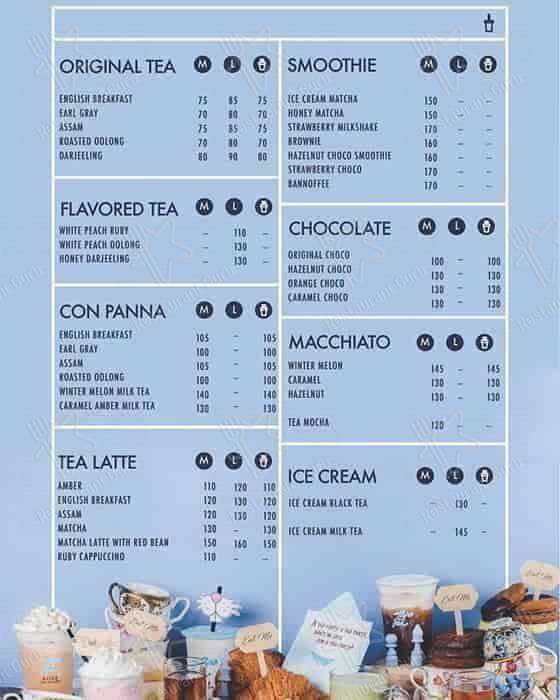 Carta del café Alice Tea Salon - Festival Supermall Alabang, Muntinlupa ...