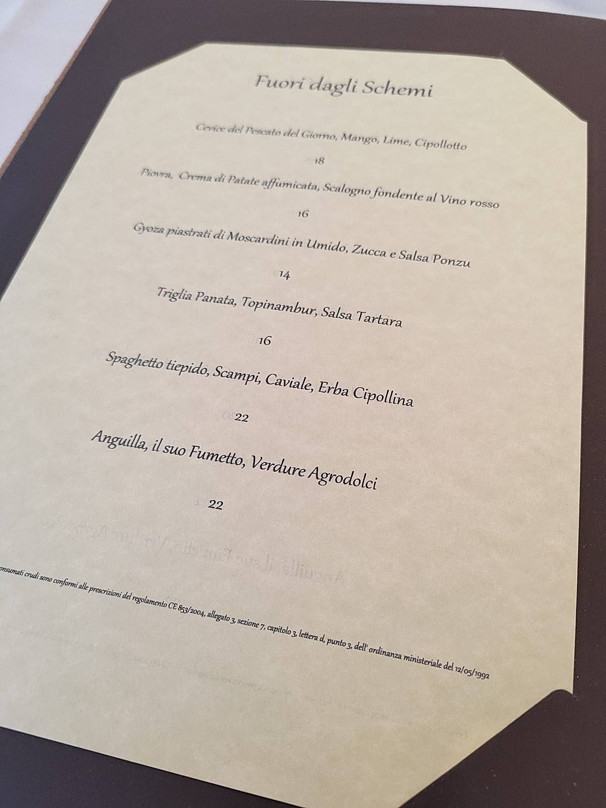 Menu da Allium Restaurant, San Donà di Piave, Via Giuseppe Garibaldi