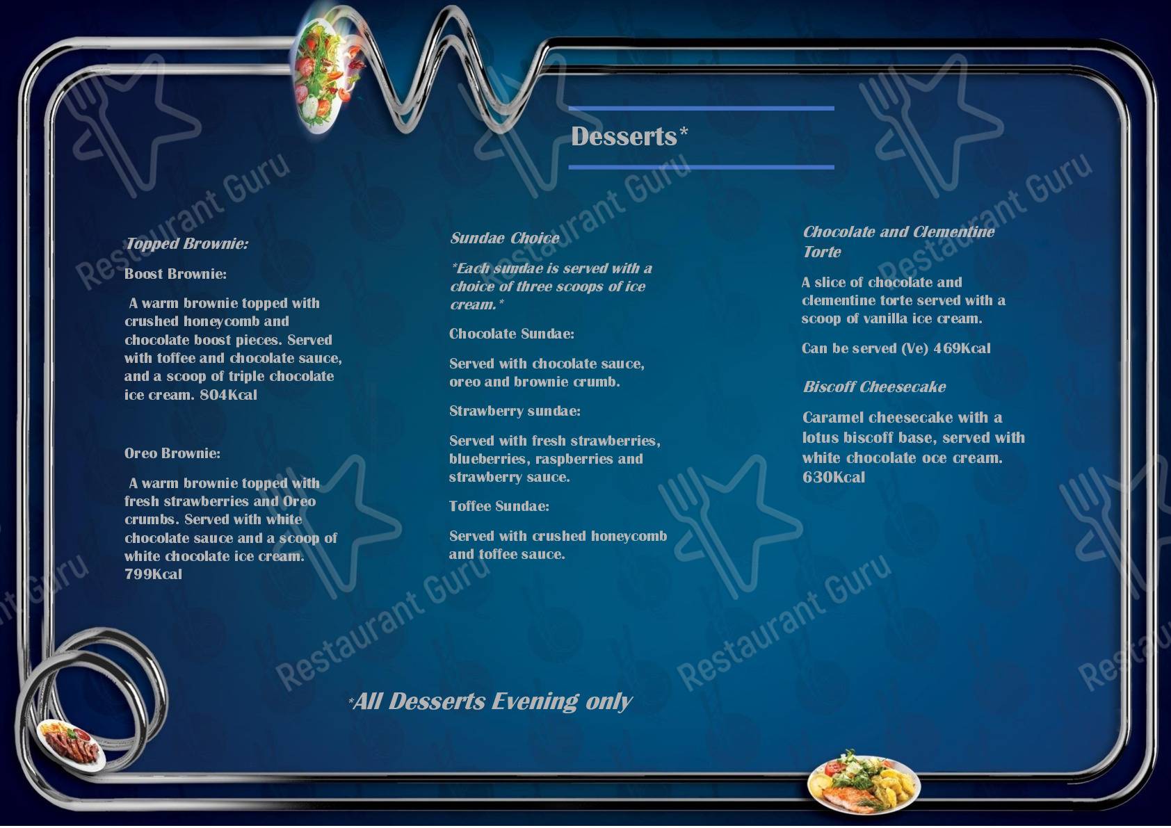 Menu at Alton Towers Resort - The Rollercoaster Restaurant, Alton ...