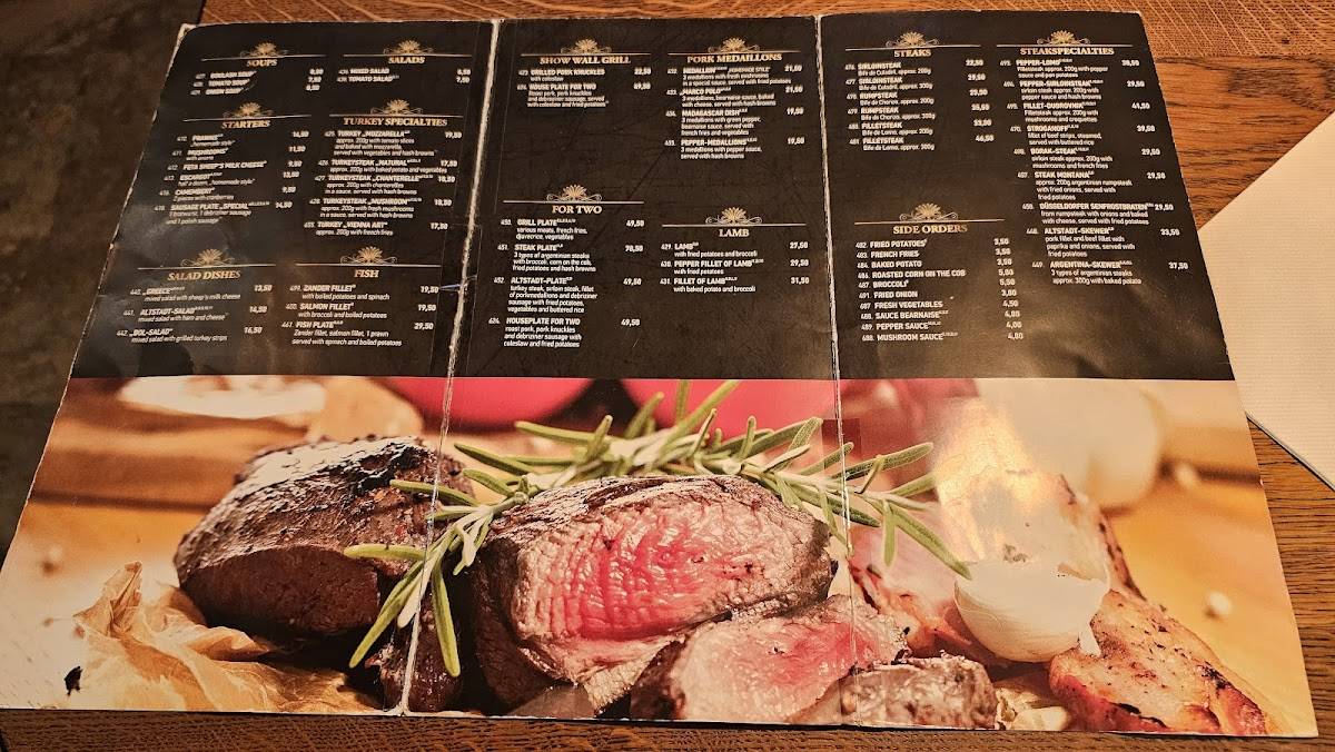 Speisekarte von Altstadt Restaurant - Düsseldorf, Düsseldorf