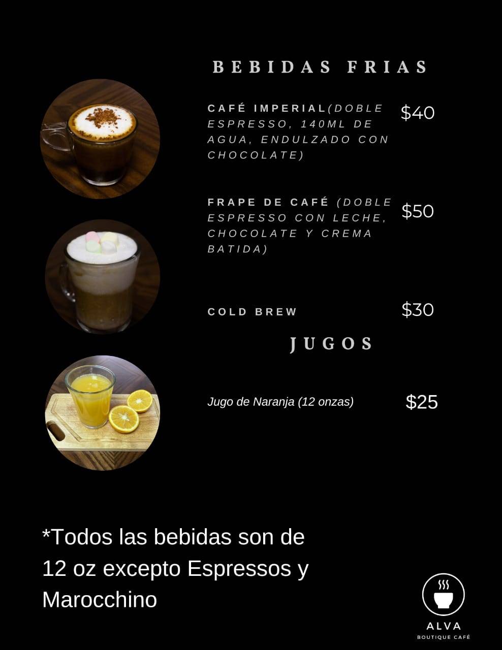 Carta de Alva Boutique de Cafe, Monterrey
