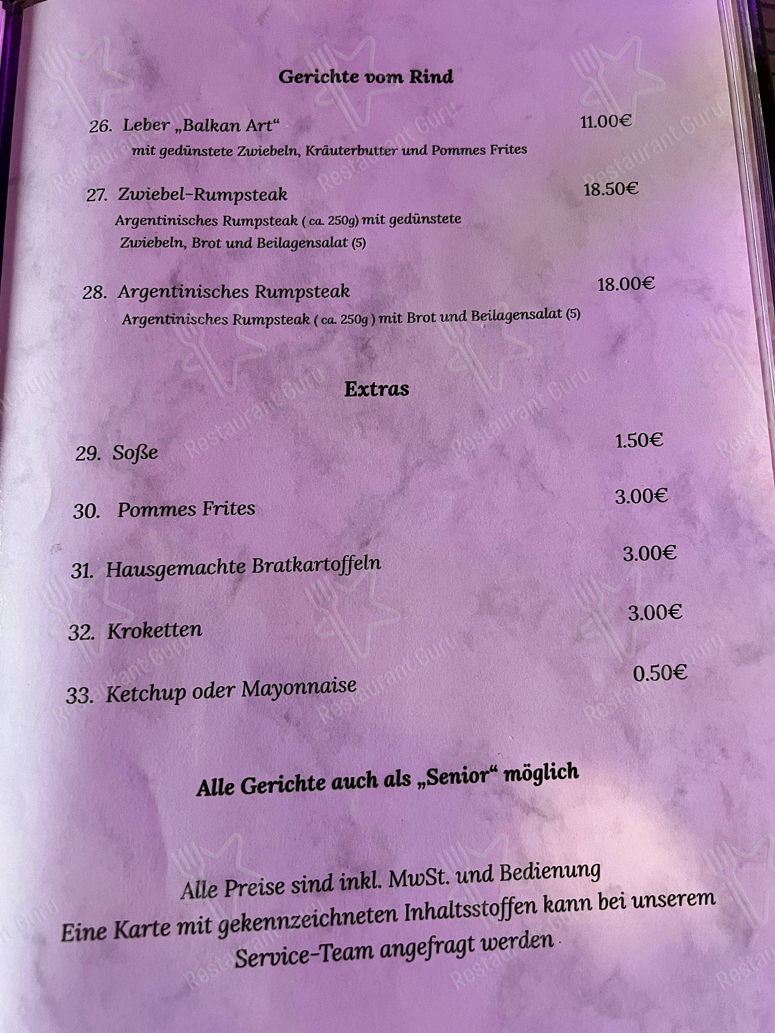 Speisekarte von Restaurant Zum Anglerheim Nackenheim, Nackenheim