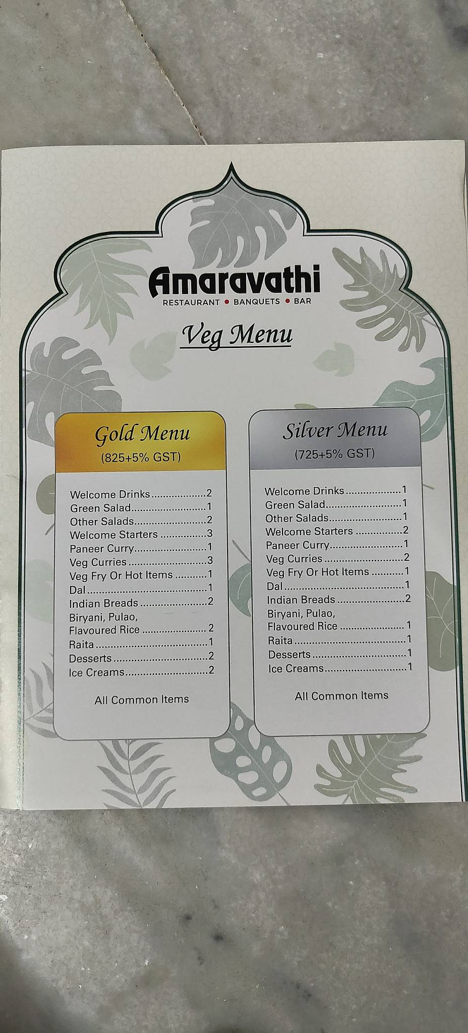 Menu at Amaravathi Restaurant, Banquet & Bar, L B Nagar, Hyderabad