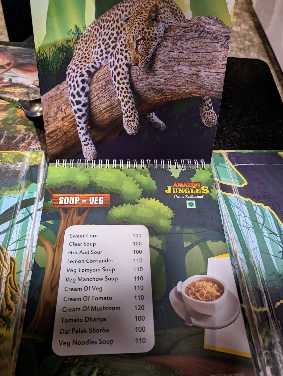 Menu at Amazon Jungles - Themed Party Hall in OMR Perungudi, Chennai