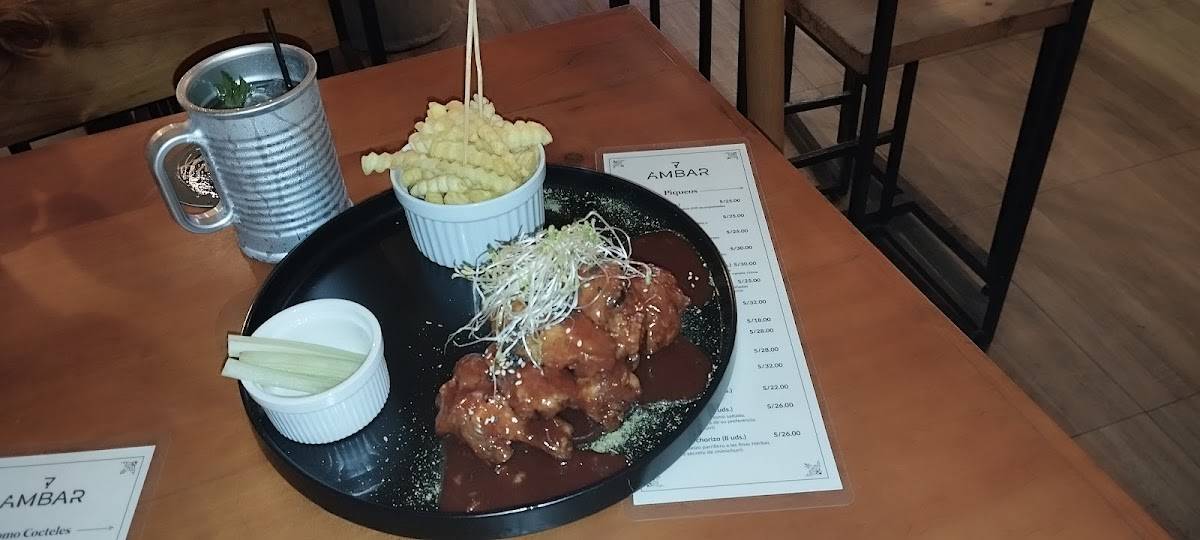 Carta de Ambar Rooftop Bar, Miraflores