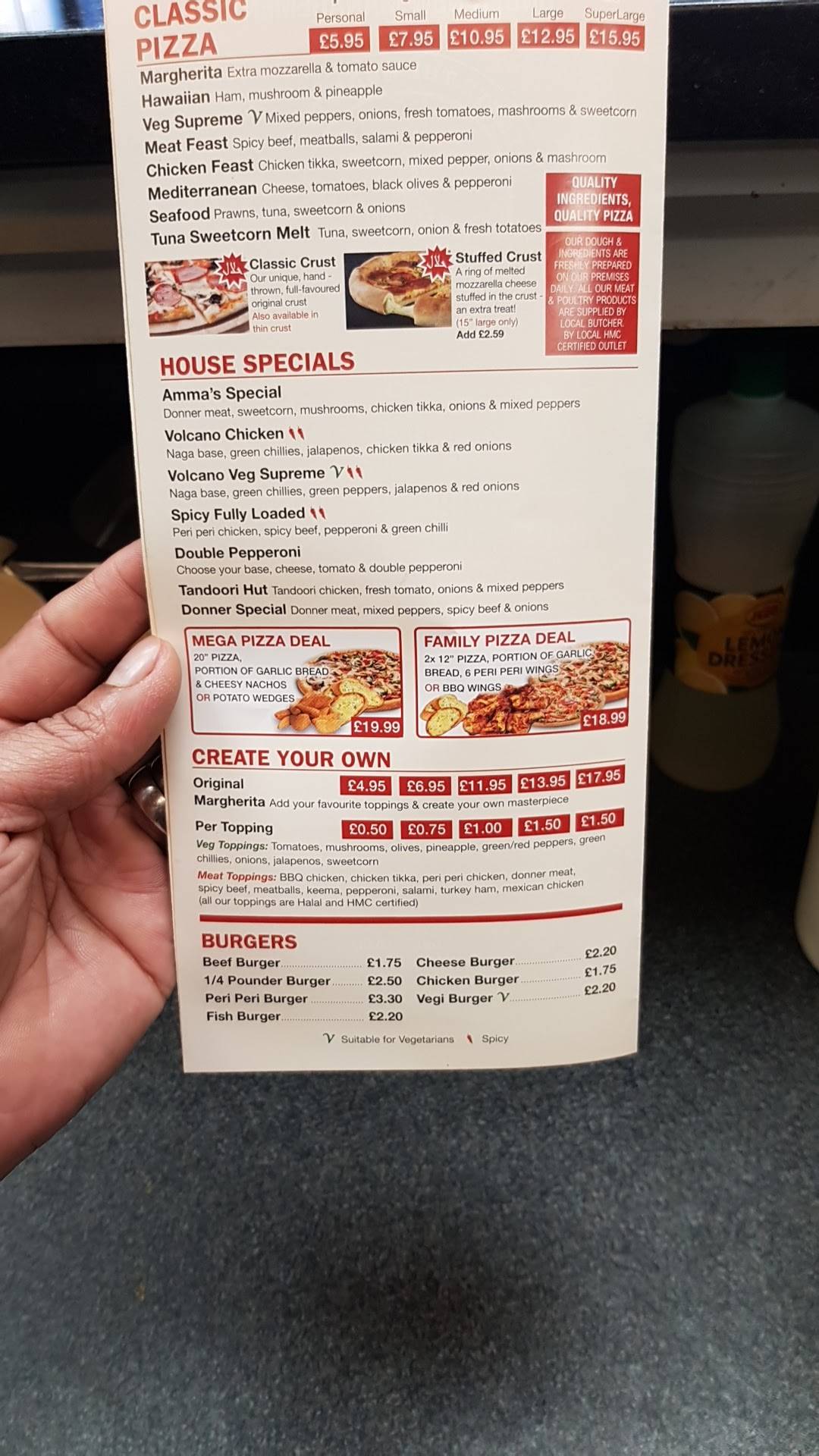 Menu at Amma's Kitchen restaurant, Enfield, 232 High St