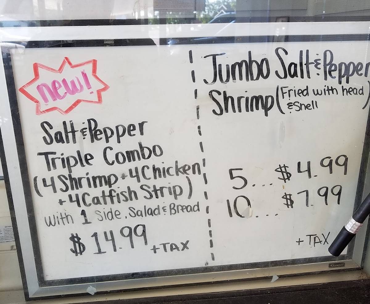 Menu at Ann's Kitchen restaurant, Port Arthur, Bluebonnet Ave