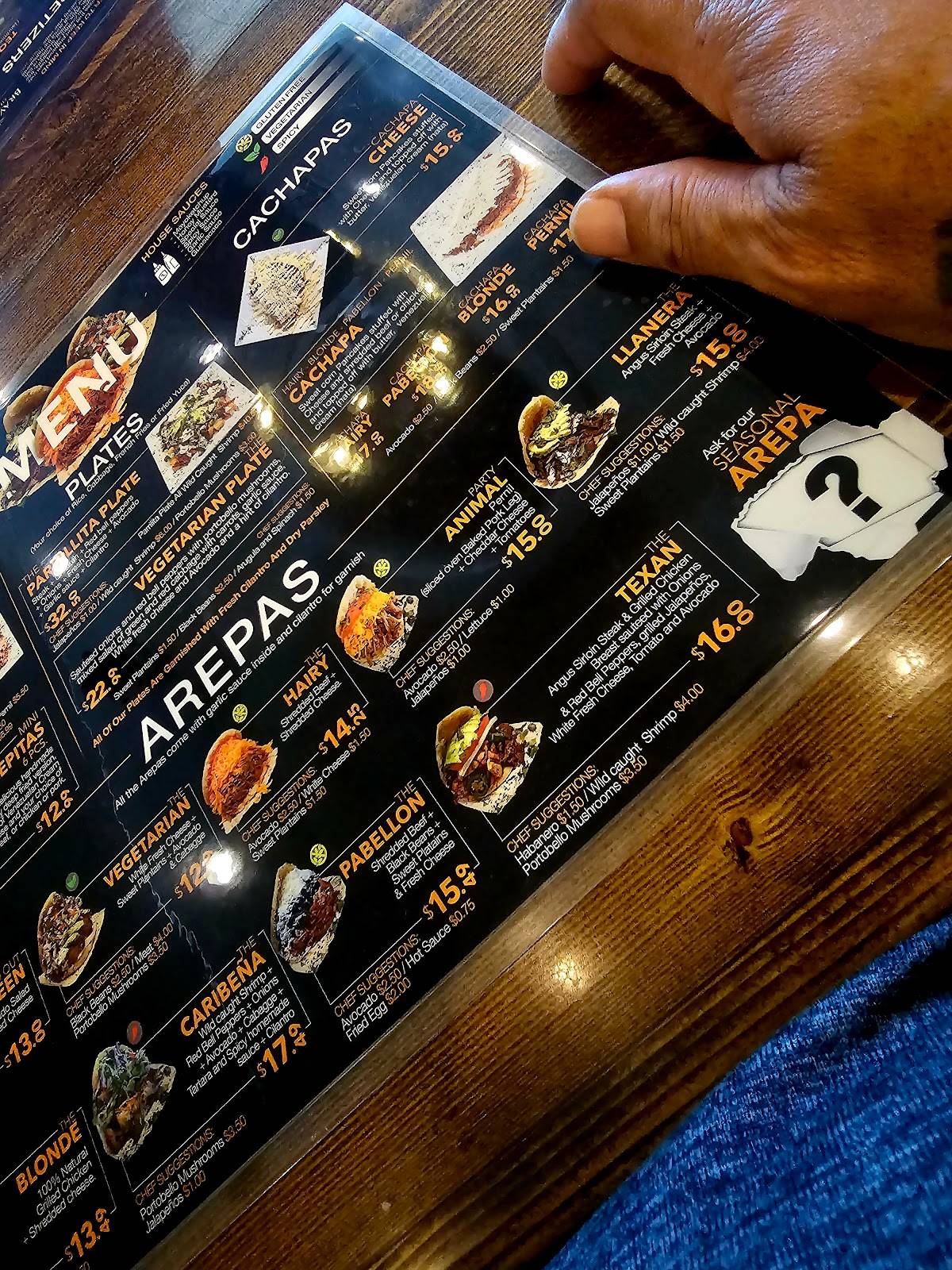 Menu at Arepitas (Round Rock) restaurant, Round Rock
