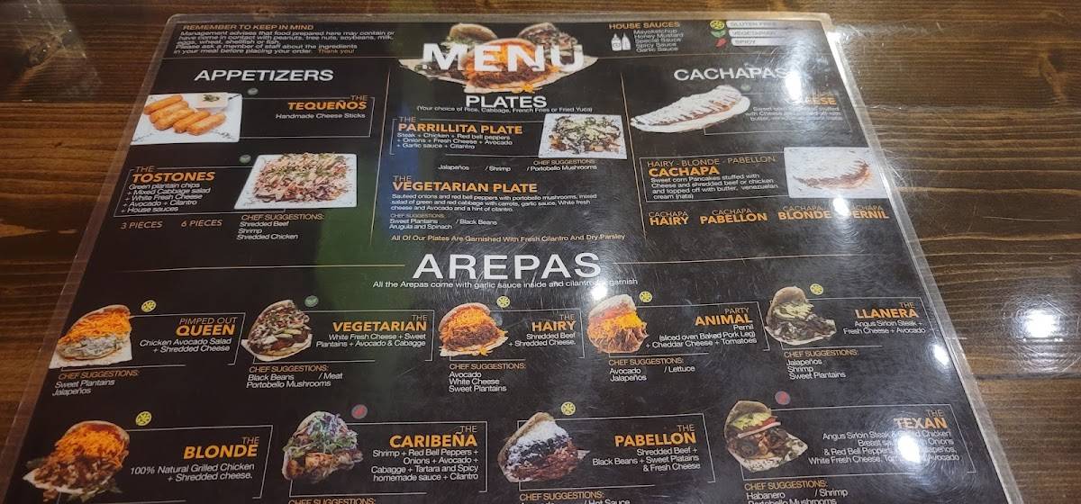 Menu at Arepitas (Round Rock) restaurant, Round Rock
